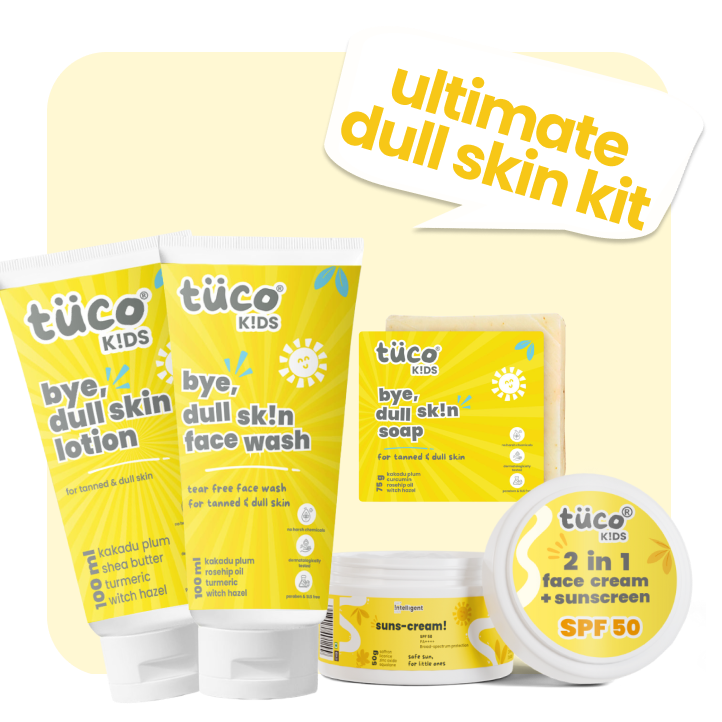 Tuco Kids Dull Skin Kit | Natural Skincare for Detanned, Even-Toned Skin